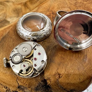 Vintage Buler Green Dial Finger / Ring Watch 17 Jewels Swiss Manual ...