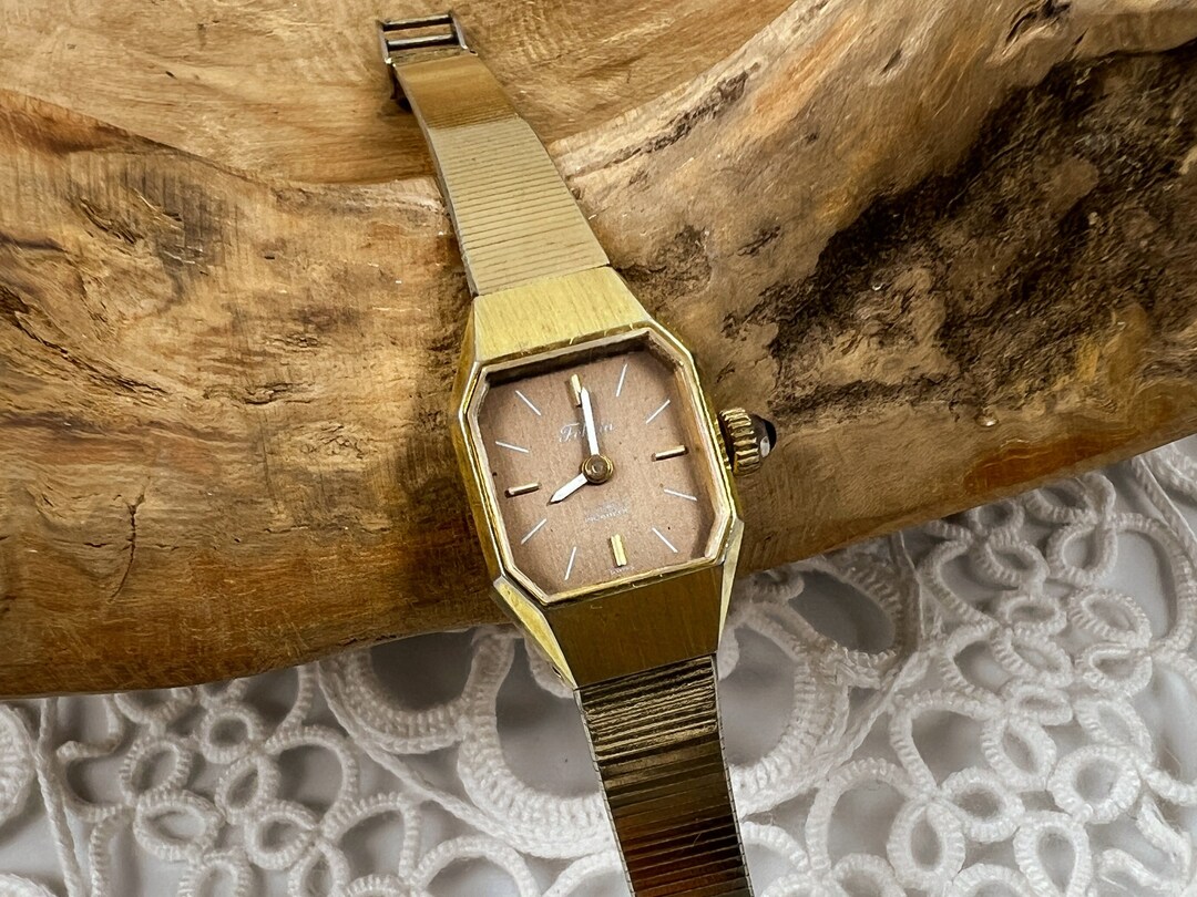 Vintage Felicia Octagonal Face 17 Jewels Incabloc Gold Wristwatch Swiss ...