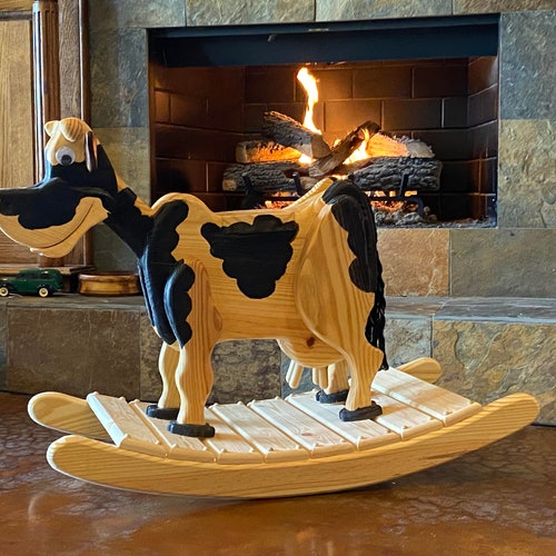 Rocking Cow - Etsy