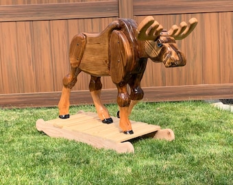 Rocking Moose - Etsy
