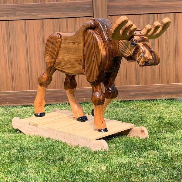 Rocking Moose - Etsy