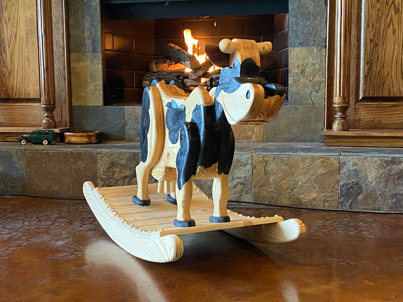 Rocking Cow - Etsy