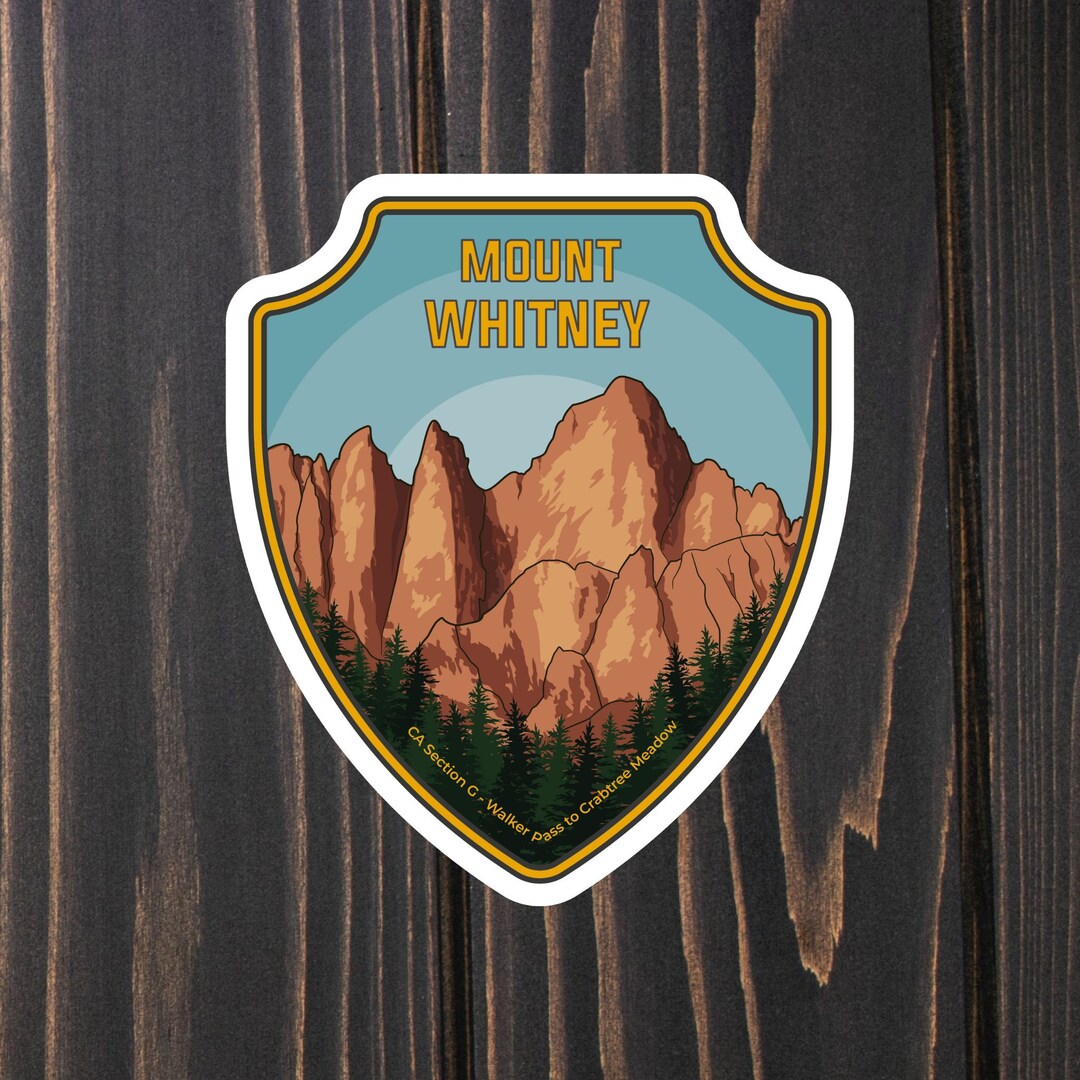Mount Whitney Sticker Pacific Crest Trail Sticker PCT - Etsy