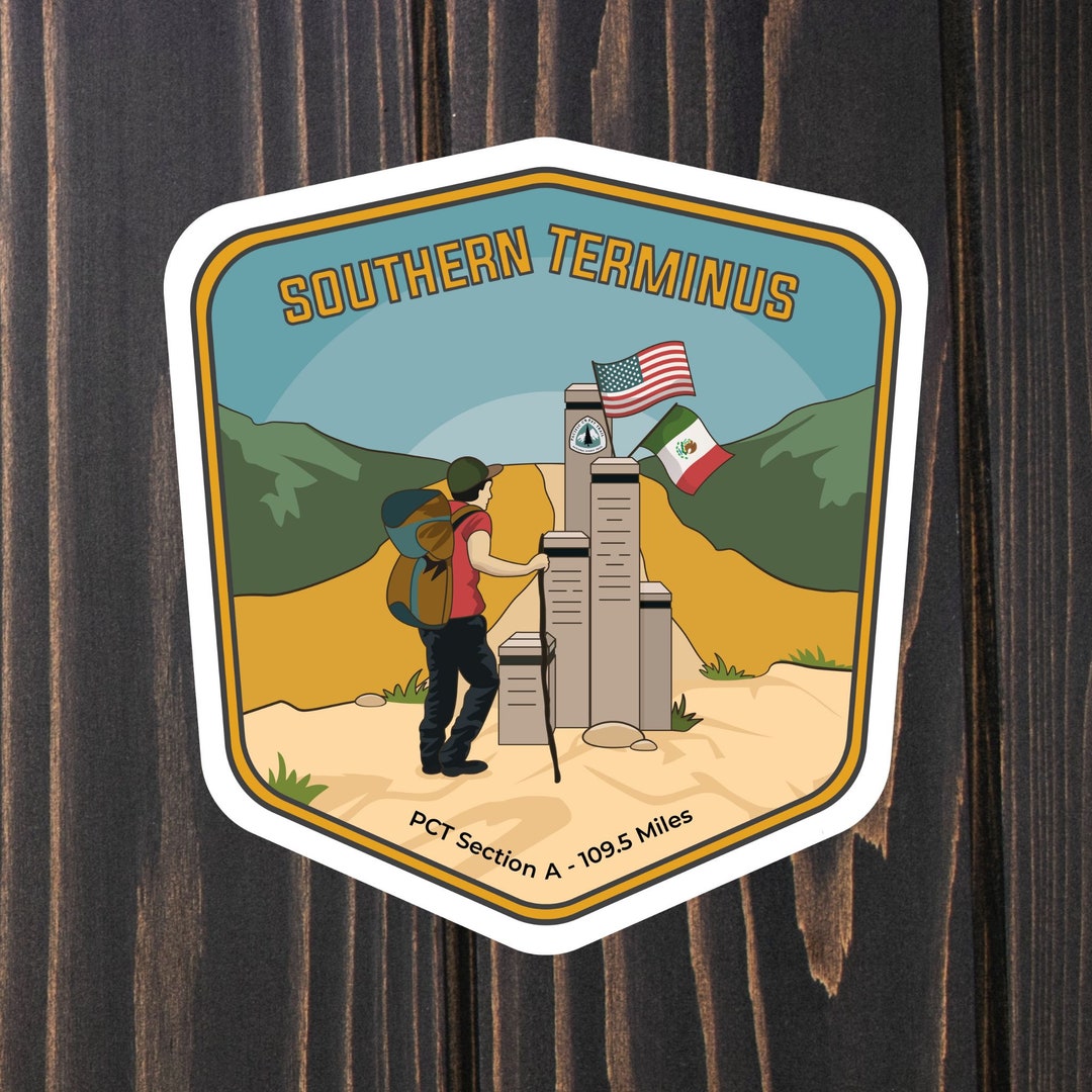 Pacific Crest Trail Sticker Southern Terminus Sticker PCT - Etsy