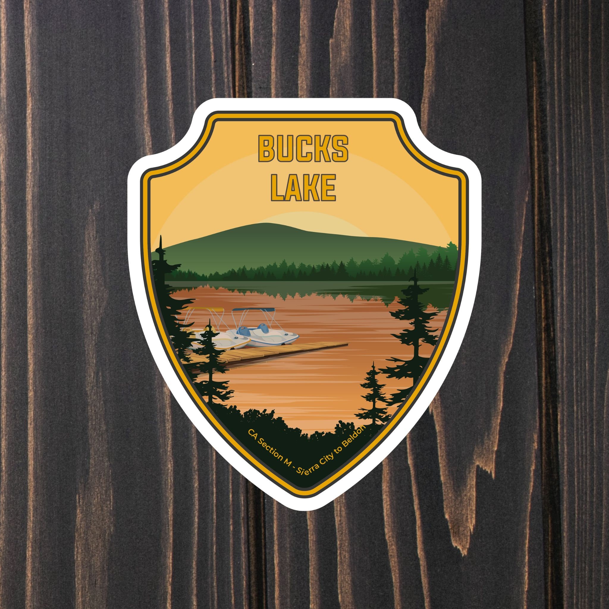 Bucks Lake Sticker: Pacific Crest Trail, CA Section M - Etsy