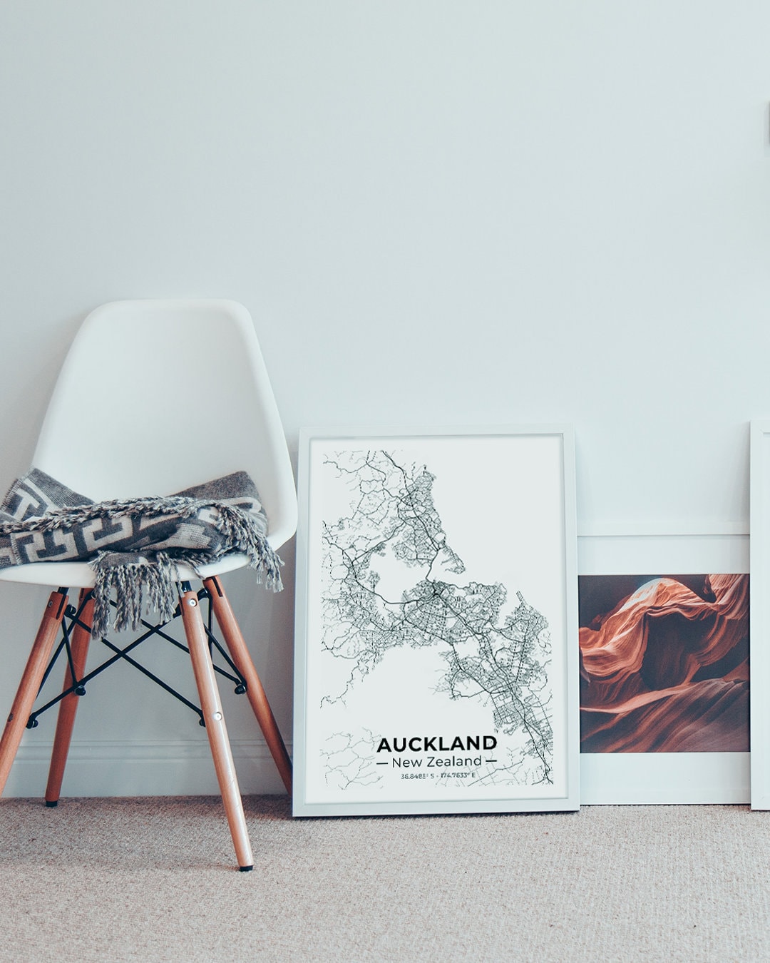 Auckland Street Map Poster, New Zealand Map Wall Art, Auckland Map ...