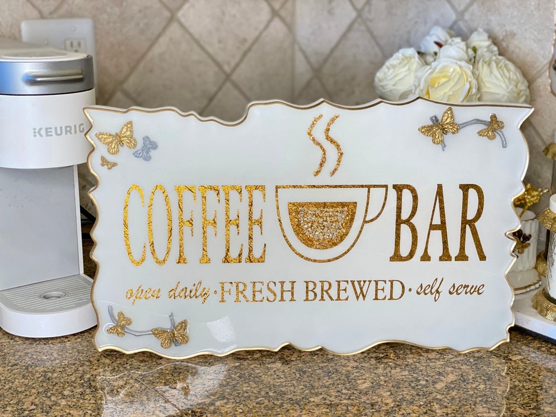 Extra Large Coffee Corner Sign Coffee Station Coffee Bar - Etsy