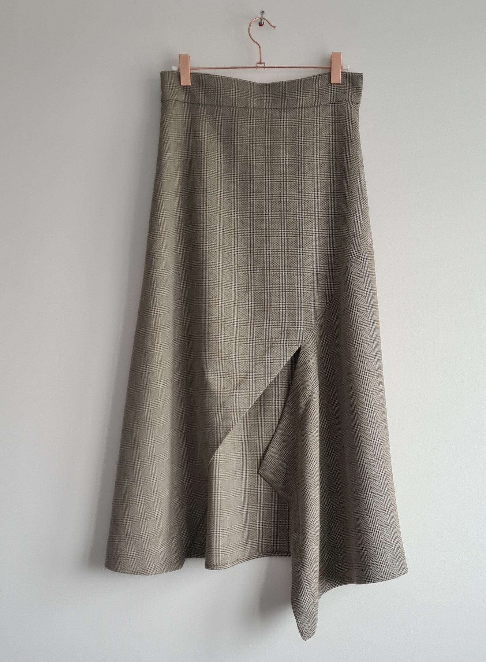 Skirt Sewing Pattern, A-line Asymmetrical Midi Skirt Sewing Pattern ...