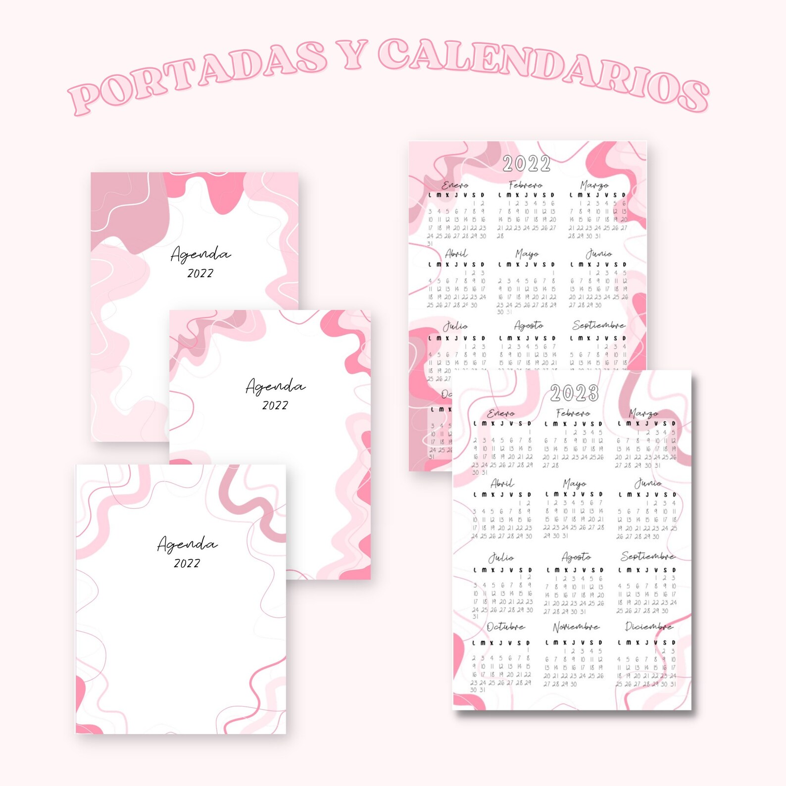 Agenda 2022 en español agenda digital agenda semanal | Etsy