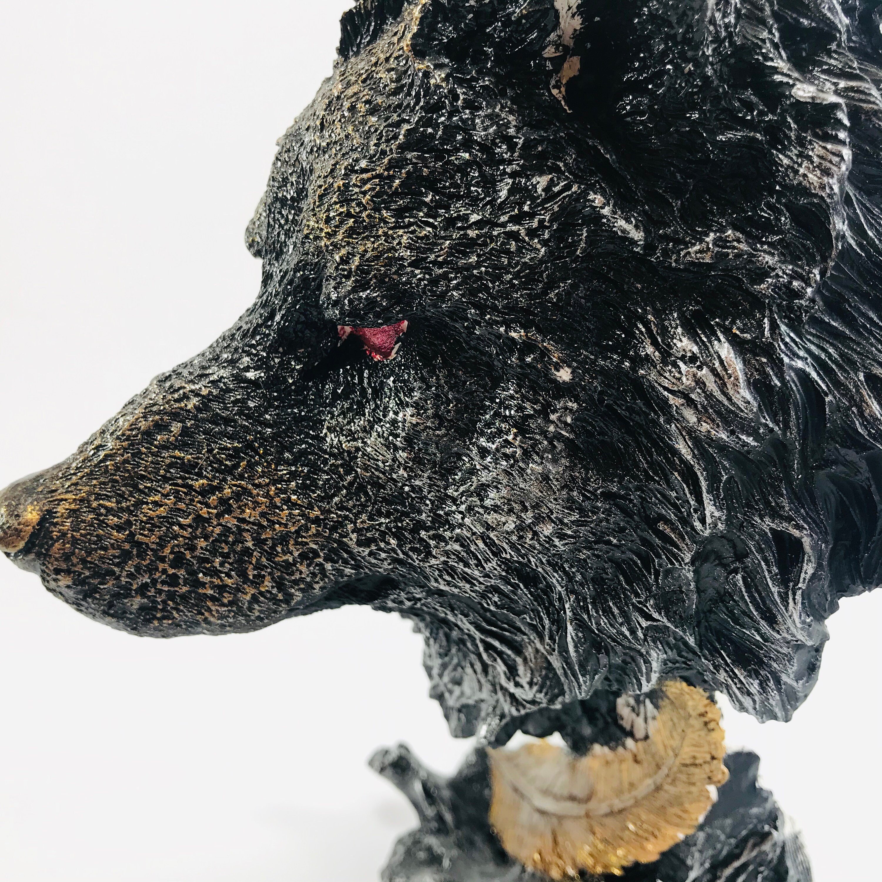 Wolf Head Bust Wolf Head Sculpture Wolf Figurine Wolf | Etsy Canada