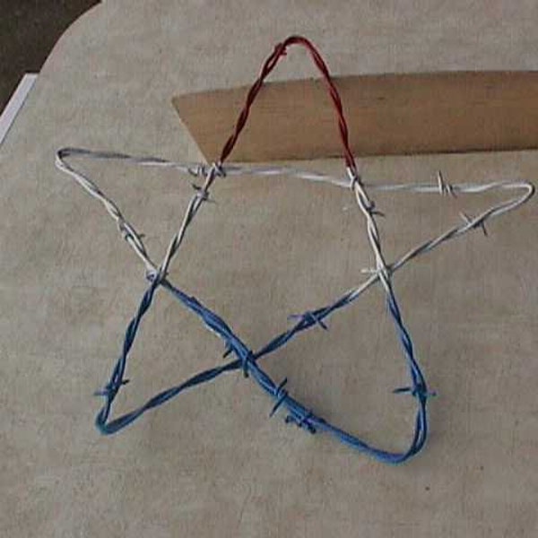 Barbed Wire Star - Etsy