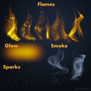 Fire Brushes for Procreate - Easy Flames - Etsy