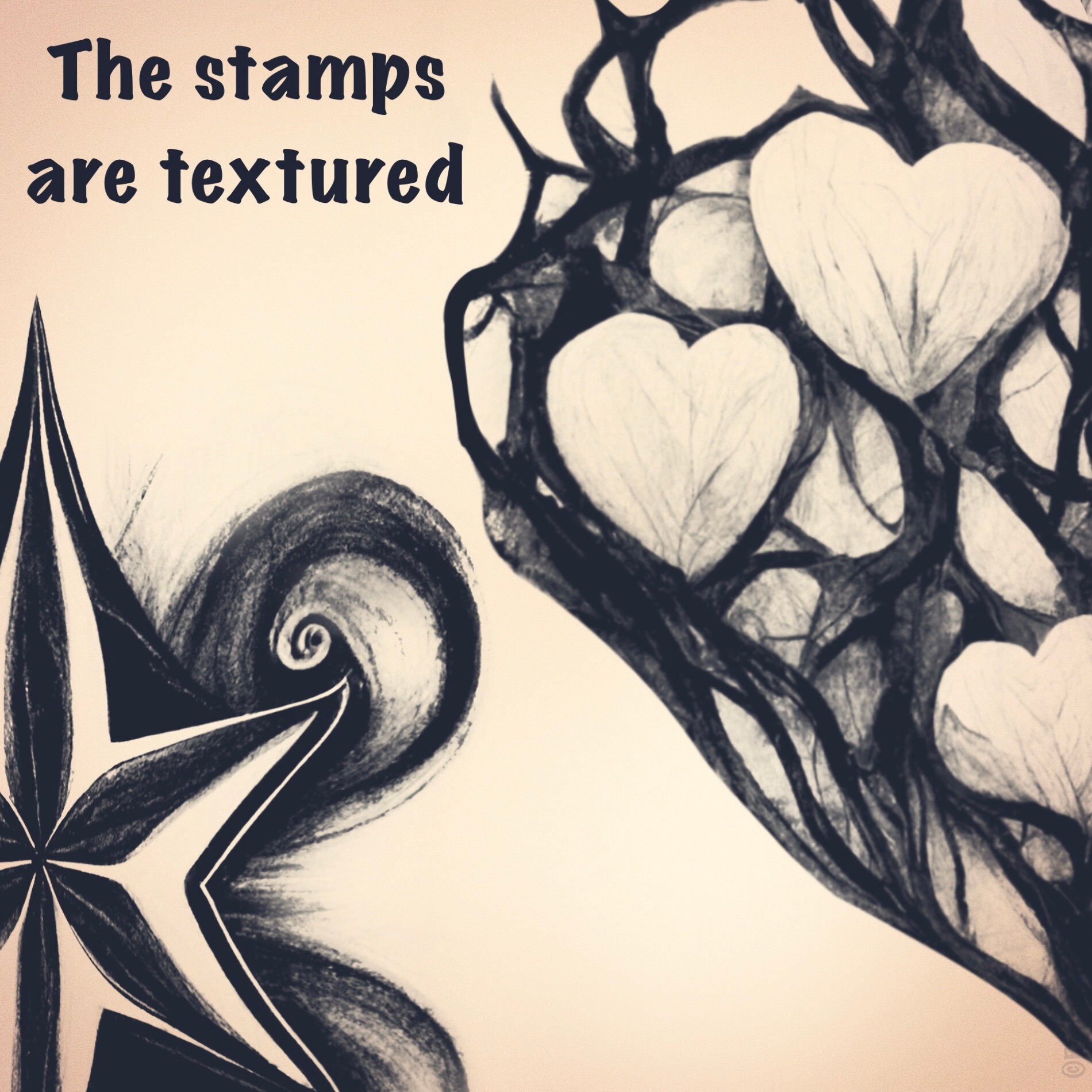 Hearts & Stars Stamps for Procreate - Etsy