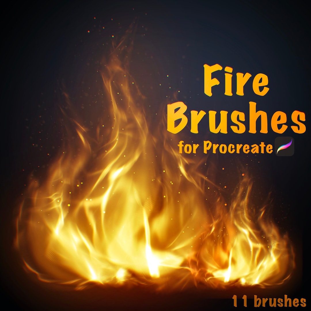 Fire Brushes for Procreate - Easy Flames - Etsy
