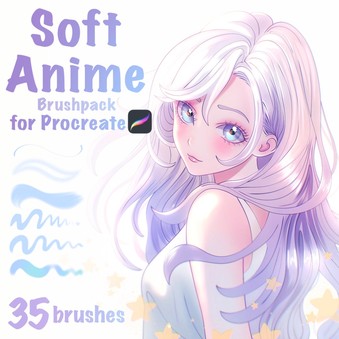 Anime Brushes for Procreate - Soft Style - Etsy