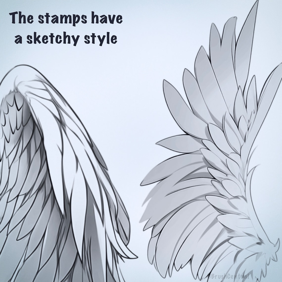 Wing Stamps for Procreate - Easy Anime Wings - Etsy