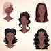 Hair Stamps for Procreate - Easy Hair - Etsy