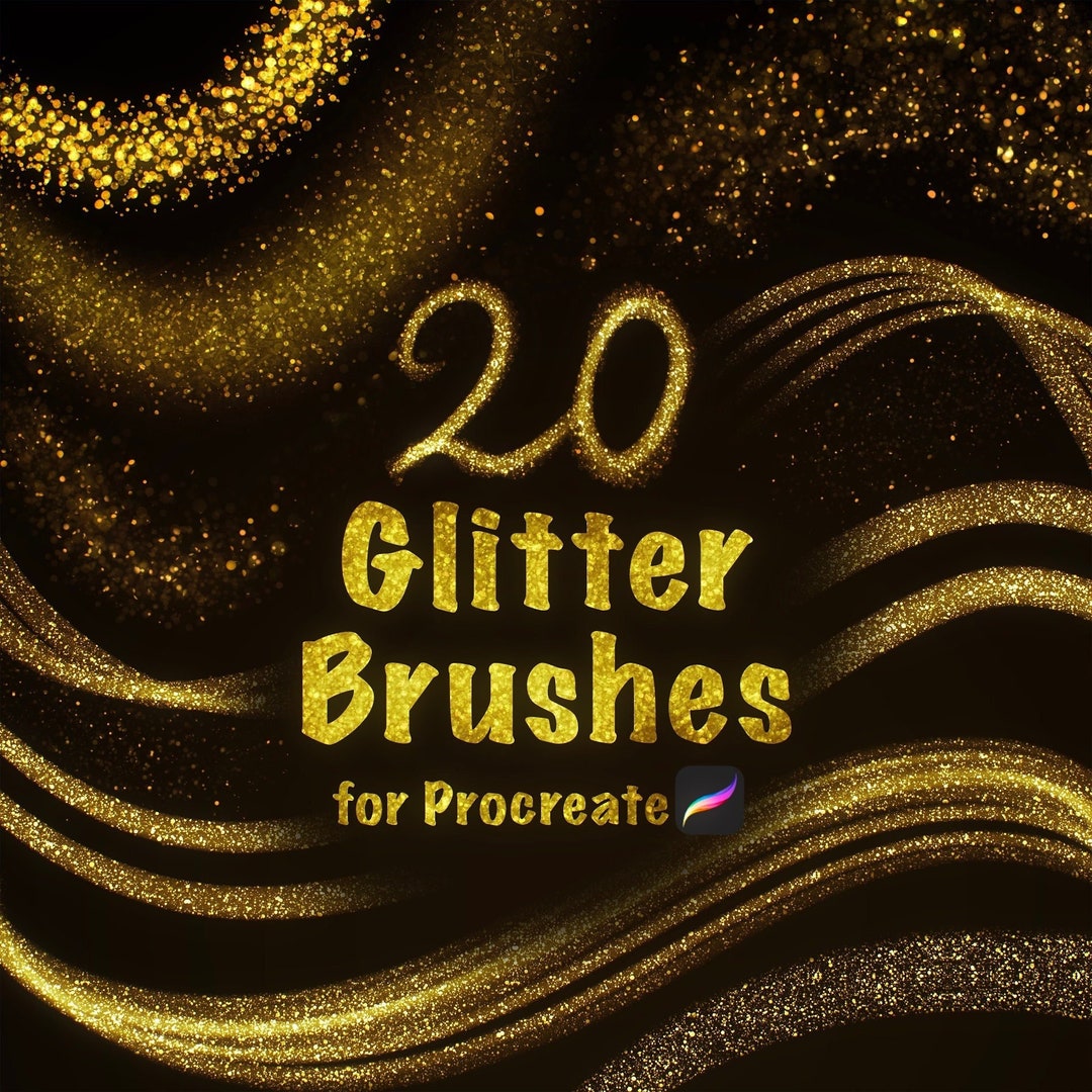 Glitter Brushes for Procreate - Etsy