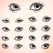 Eye Stamps for Procreate Easy Eyes - Etsy