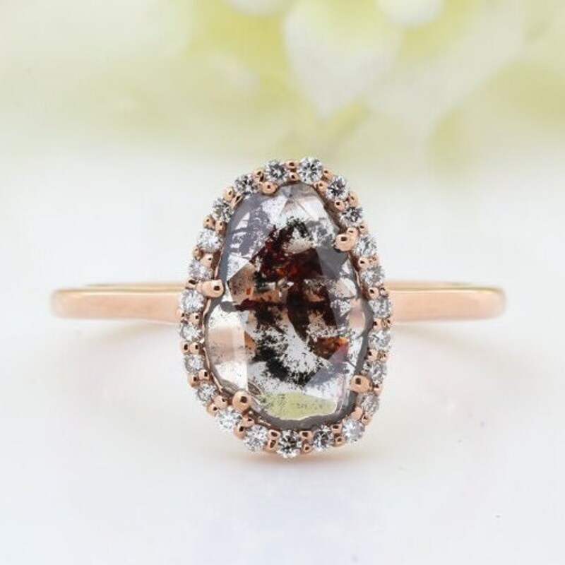 Brown Diamond Ring - Etsy