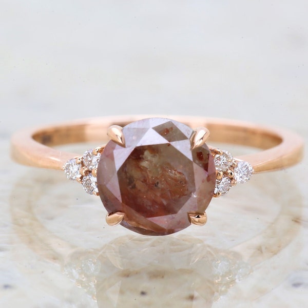 Rustic Diamond Ring - Etsy