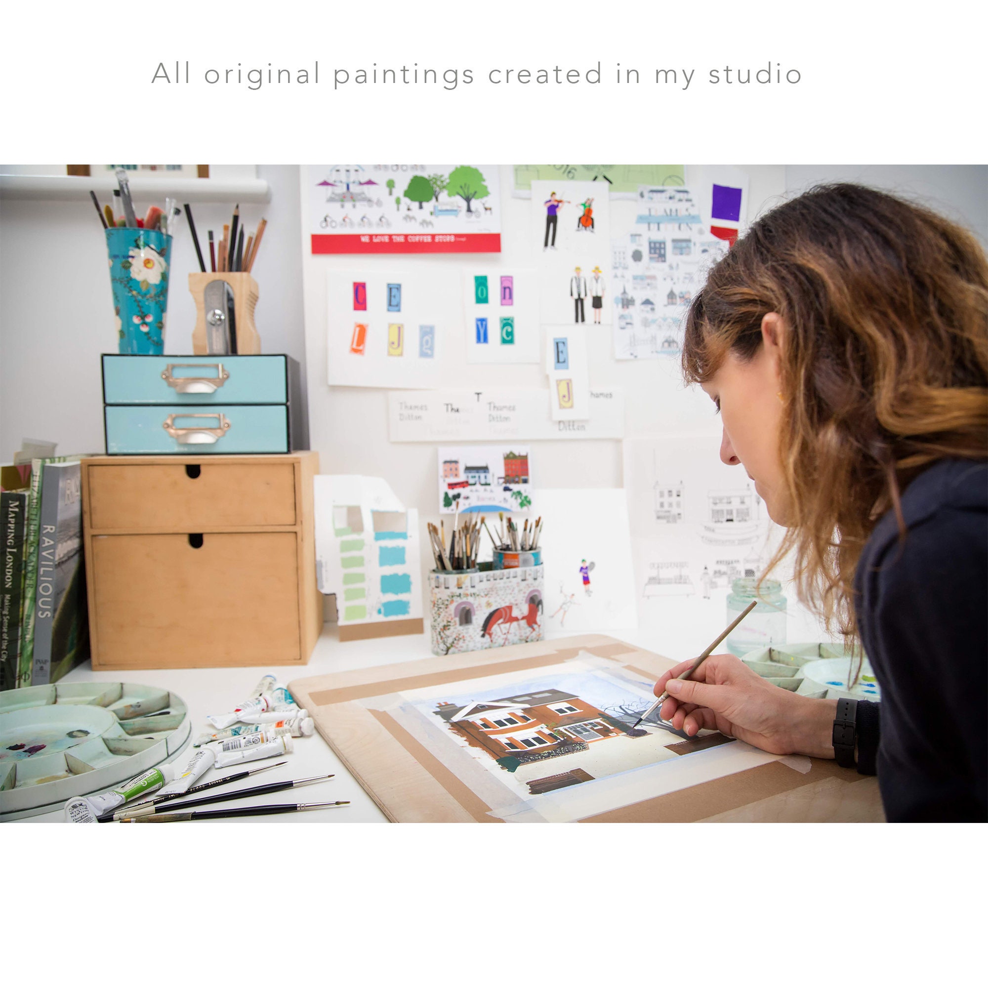 Bushy Park Print, Illustrated by Lisa Tolley Fine Art Quality ...