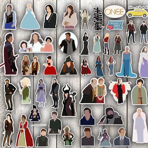 Once Upon A Time Quote Stickers. 8 MATTE Planner Stickers | Etsy