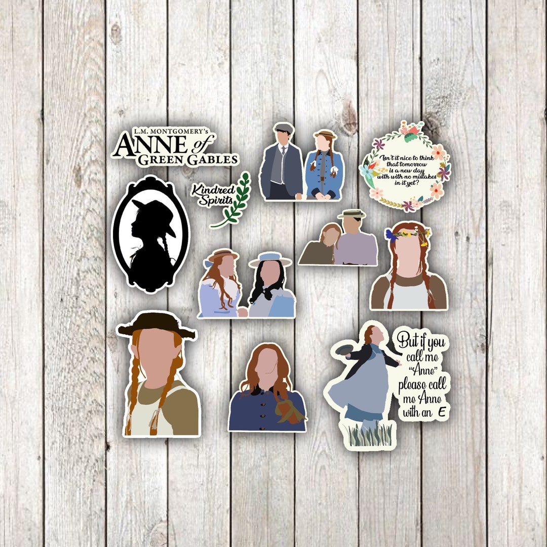 Anne of Green Gables Sticker Pack Waterproof Sticker for - Etsy