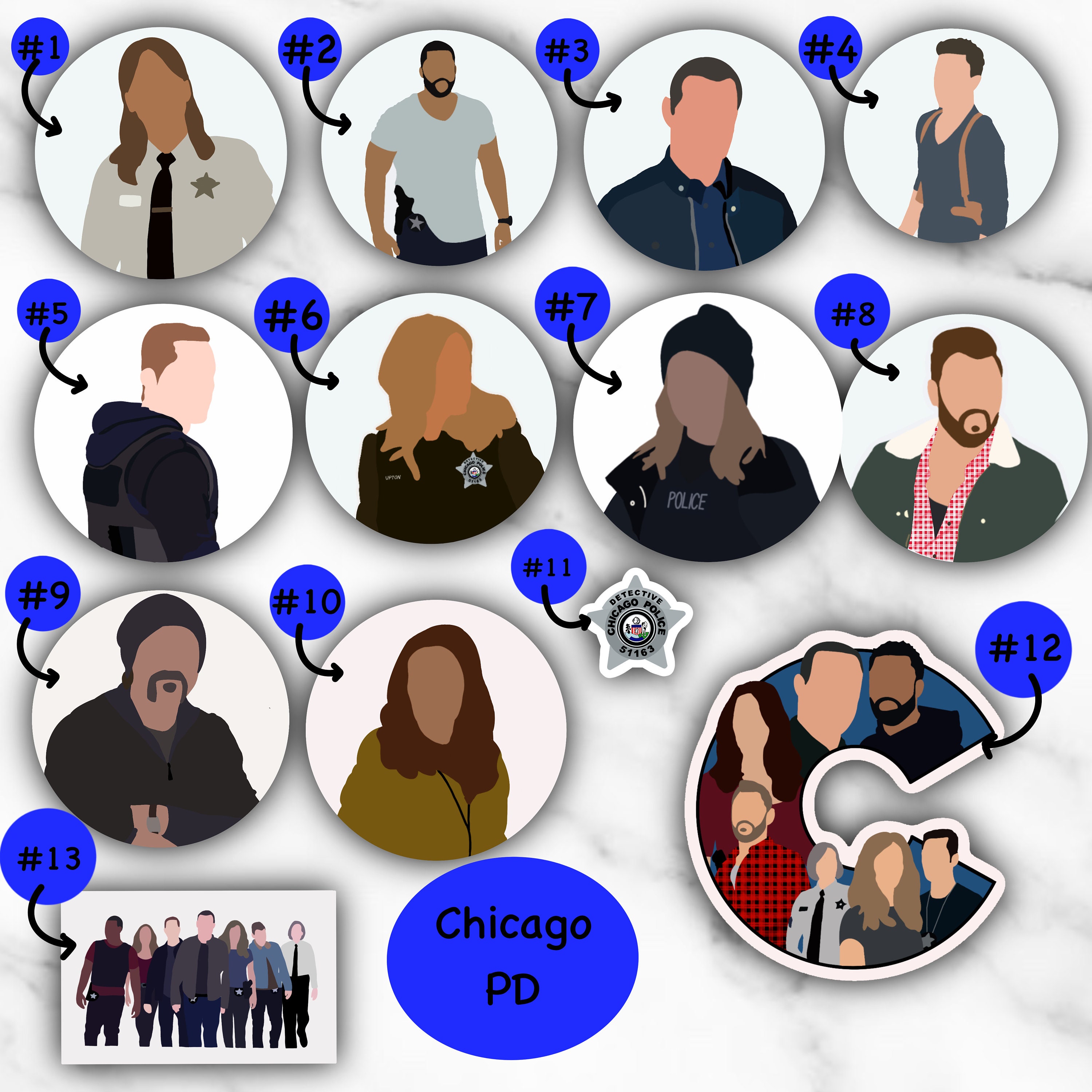 Chicago PD Waterproof Sticker for Laptop Water Bottle - Etsy