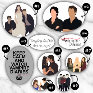 The Vampire Diaries Sticker Pack Waterproof Sticker for | Etsy