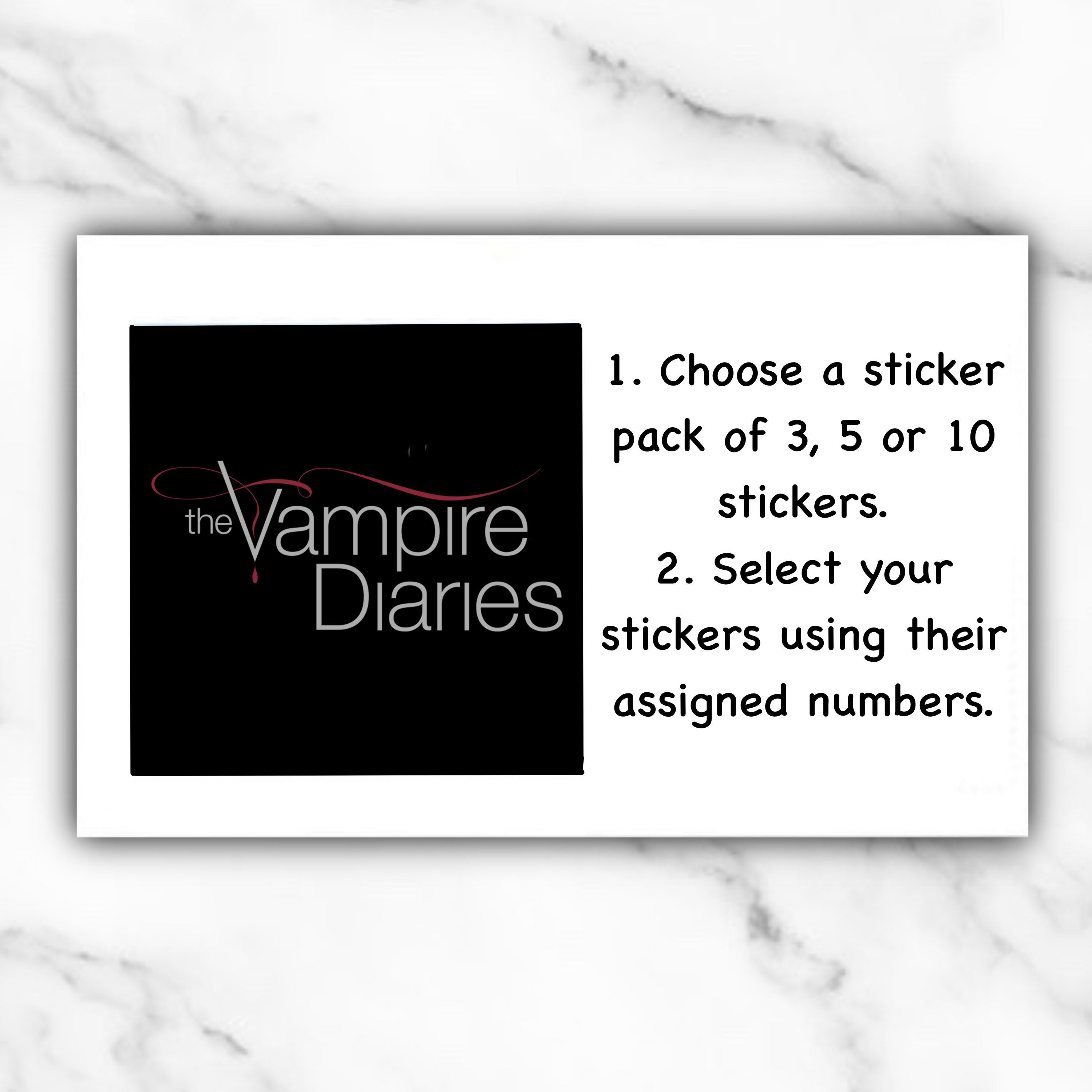 The Vampire Diaries Sticker Pack Waterproof Sticker For | Etsy