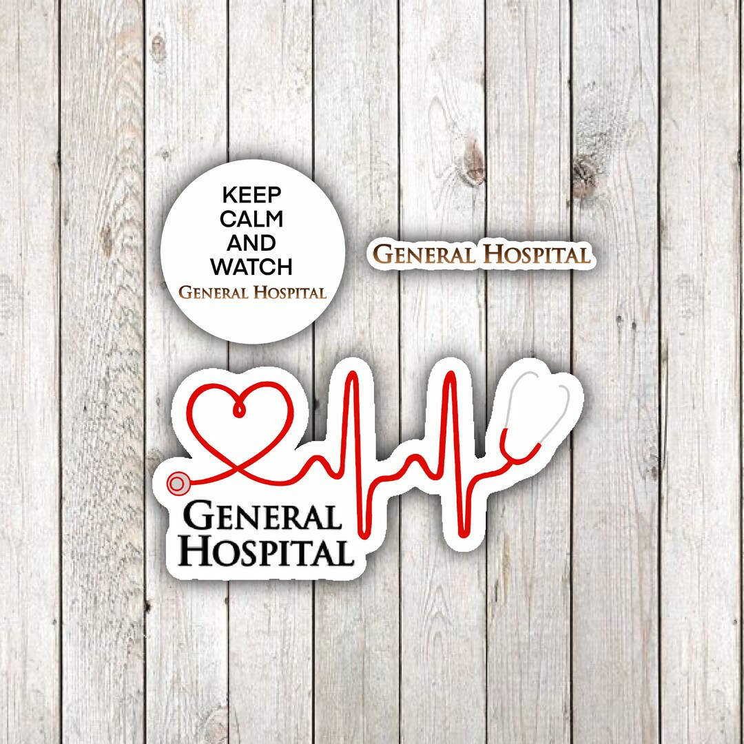 General Hospital Digital Stickers for Laptop, Water Bottle, Notebooks ...