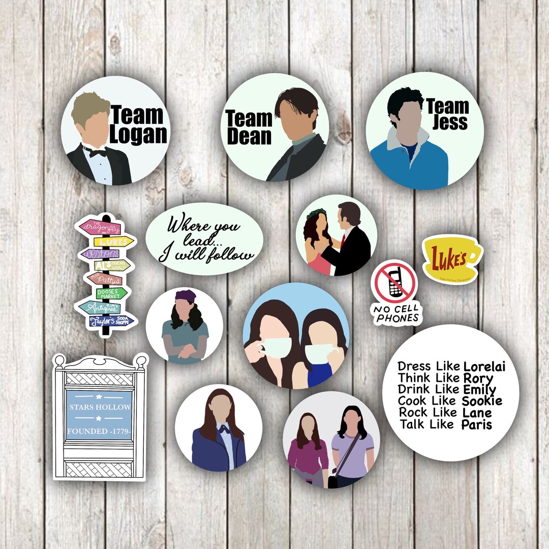 Gilmore Girls Sticker Pack Waterproof Sticker for Laptop - Etsy