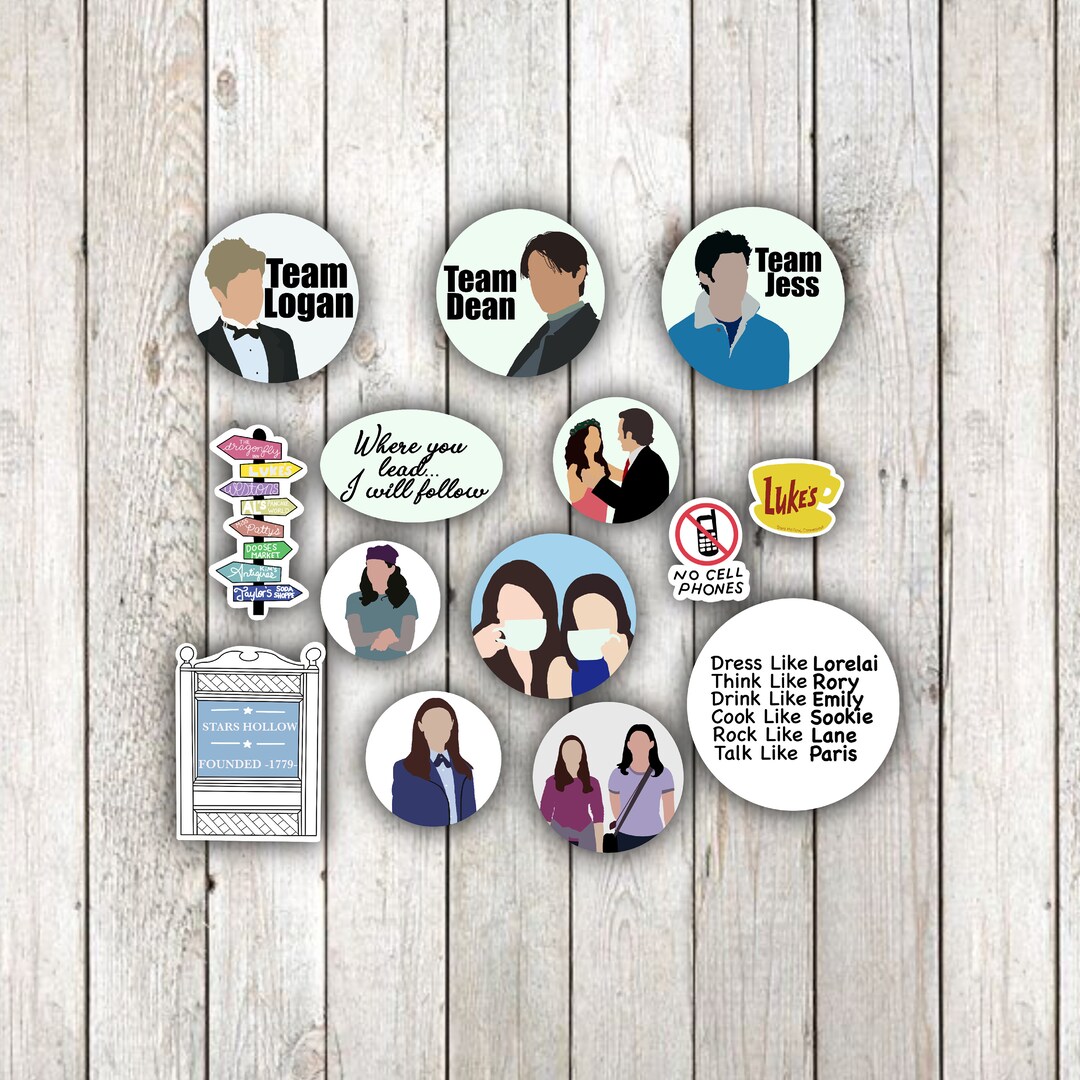 Gilmore Girls Sticker Pack Waterproof Sticker for Laptop, Car, Water ...
