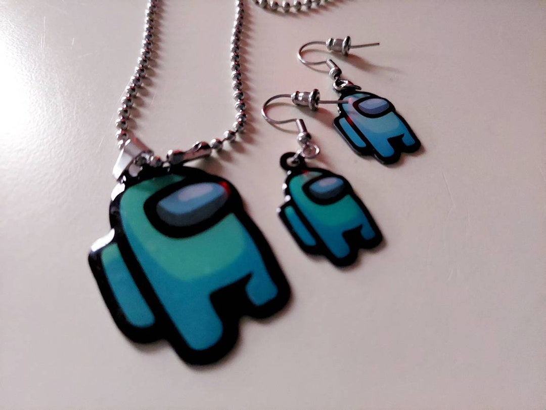 22 Among Us Silver Necklace and Earrings Set. New. - Etsy