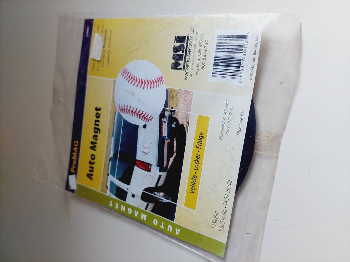 6 Promag Baseball Auto Magnet for Vehicles Lockers - Etsy