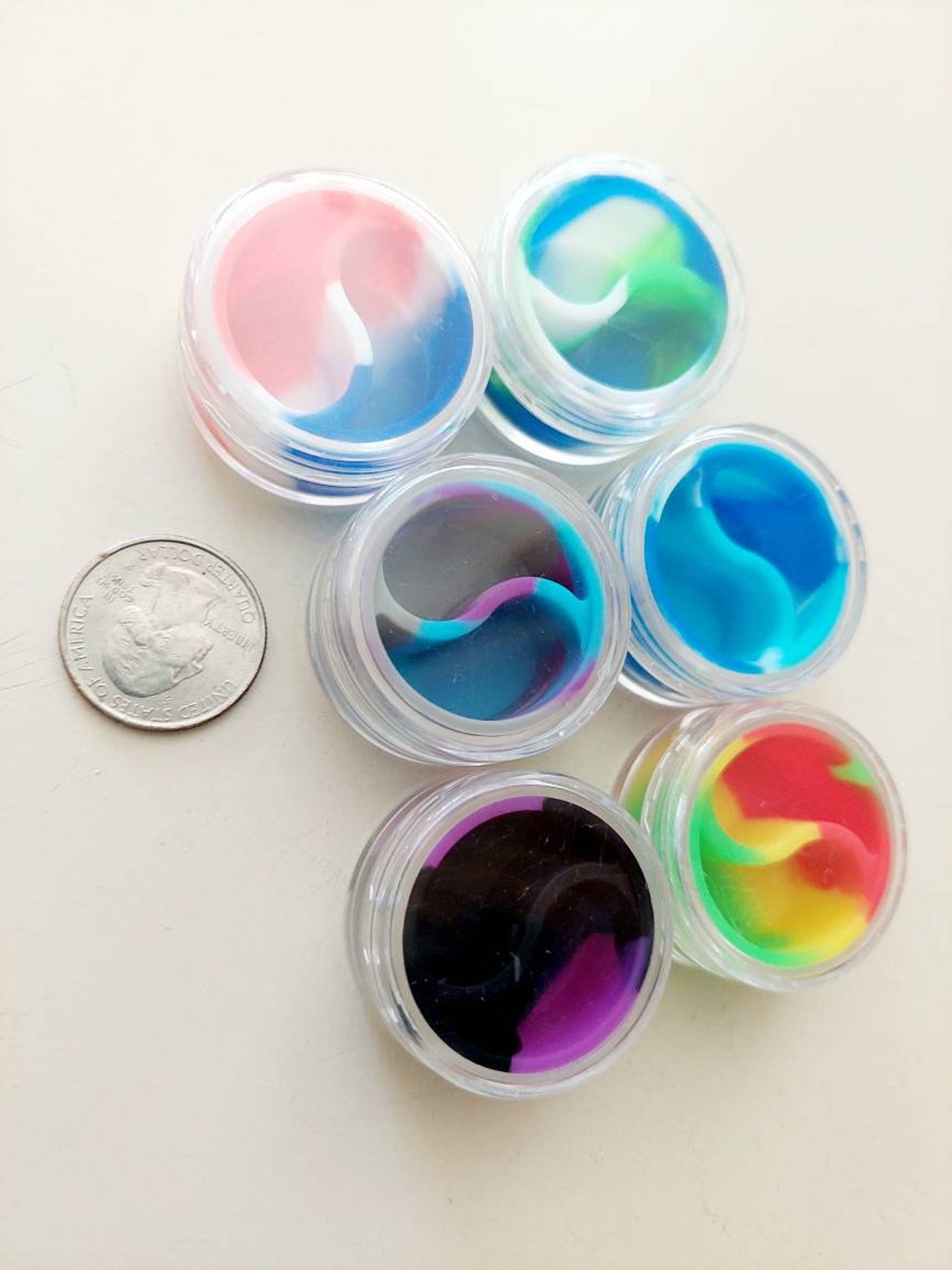 1.25 Dual Compartment Silicone Wax Shatter Dabs - Etsy