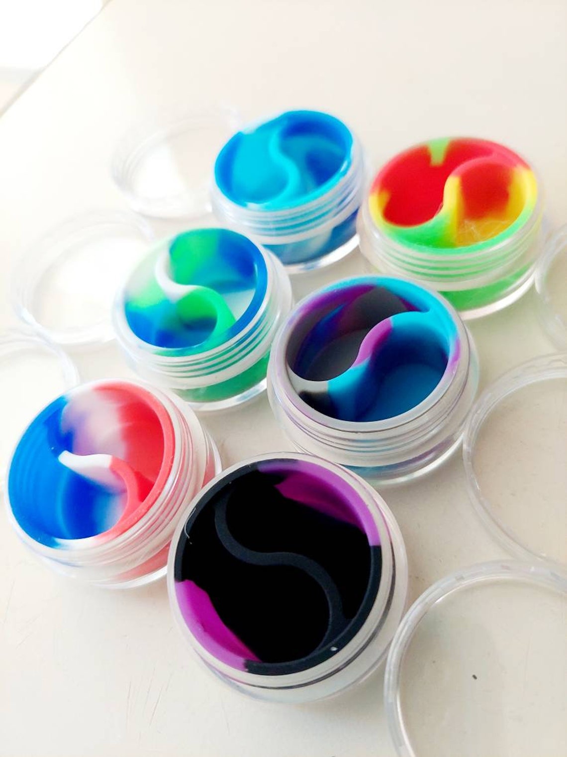 1.25 Dual Compartment Silicone Wax Shatter Dabs - Etsy