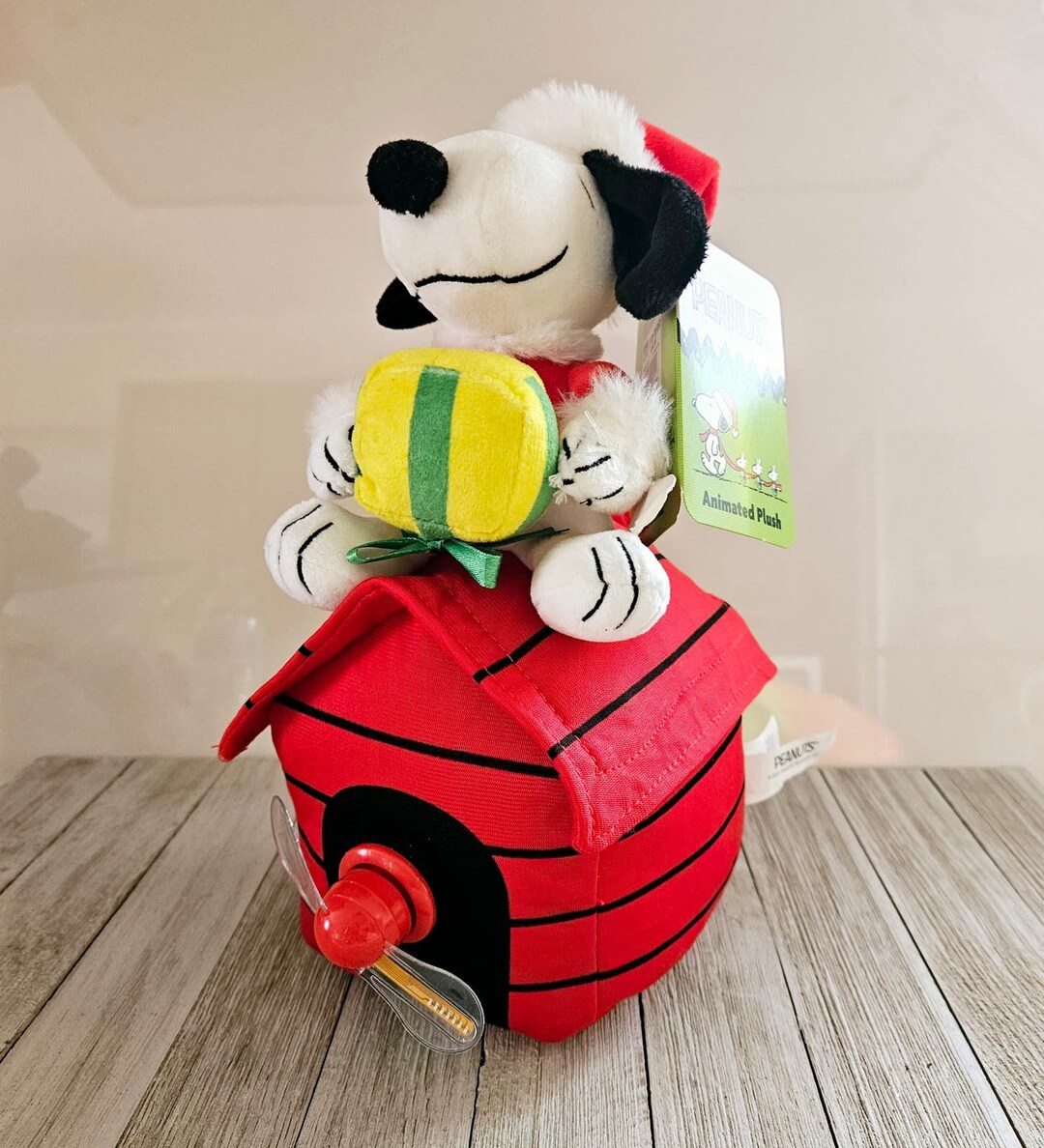 11 Peanuts Santa Snoopy and the Red Baron Animated Plush With Spin ...
