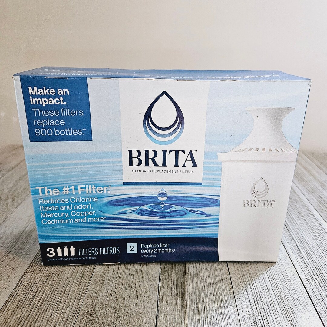3-pk Brita Standard Replacement Filters Works in All Brita Systems ...