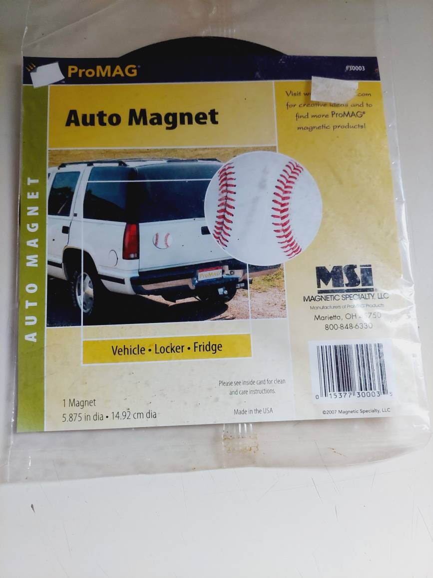 6 Promag Baseball Auto Magnet for Vehicles Lockers - Etsy