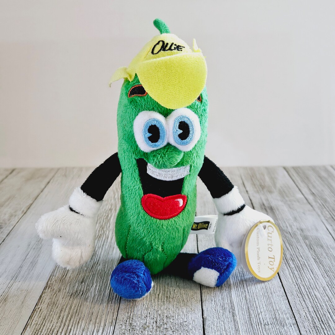 8" Ollie Mt. Olive Green Cucumber Dill Pickle Plushie by Curto Toys ...
