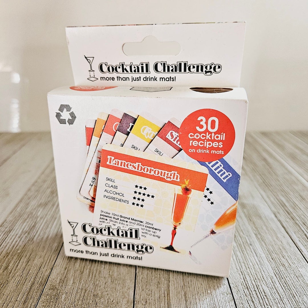 4 Cocktail Challenge More Than Just Drink Mats 30 Different Cocktail ...