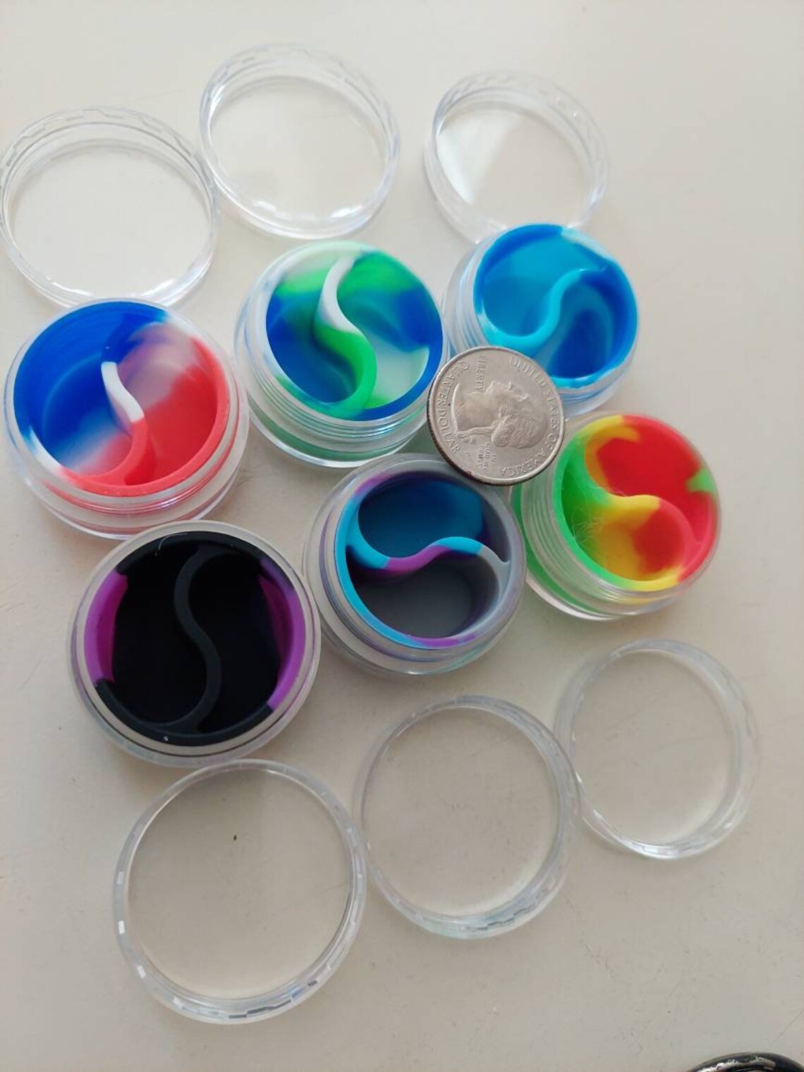 1.25 Dual Compartment Silicone Wax Shatter Dabs - Etsy