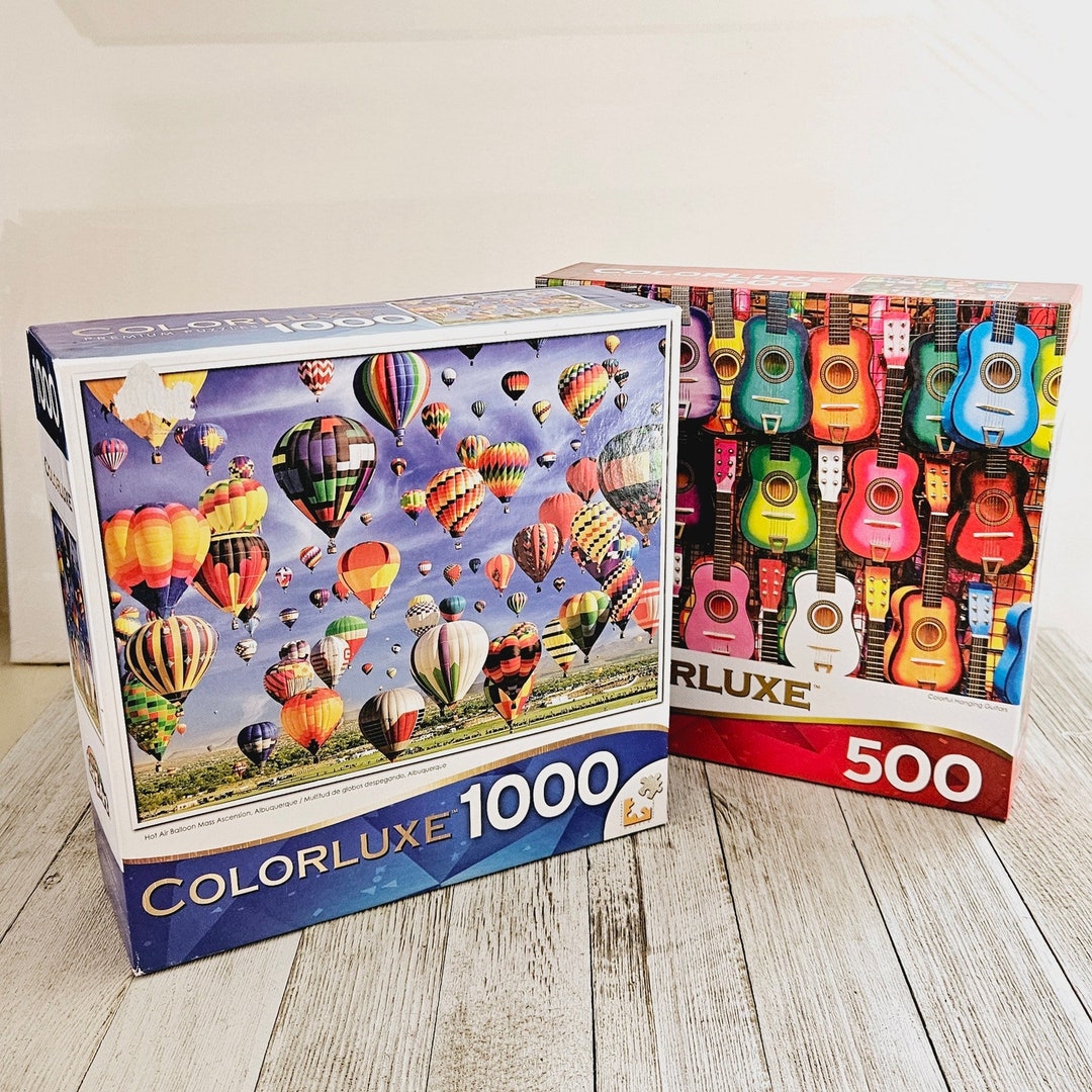 Colorluxe Premium Puzzles 1000 Piece Hot Air Balloons and 500 Piece ...