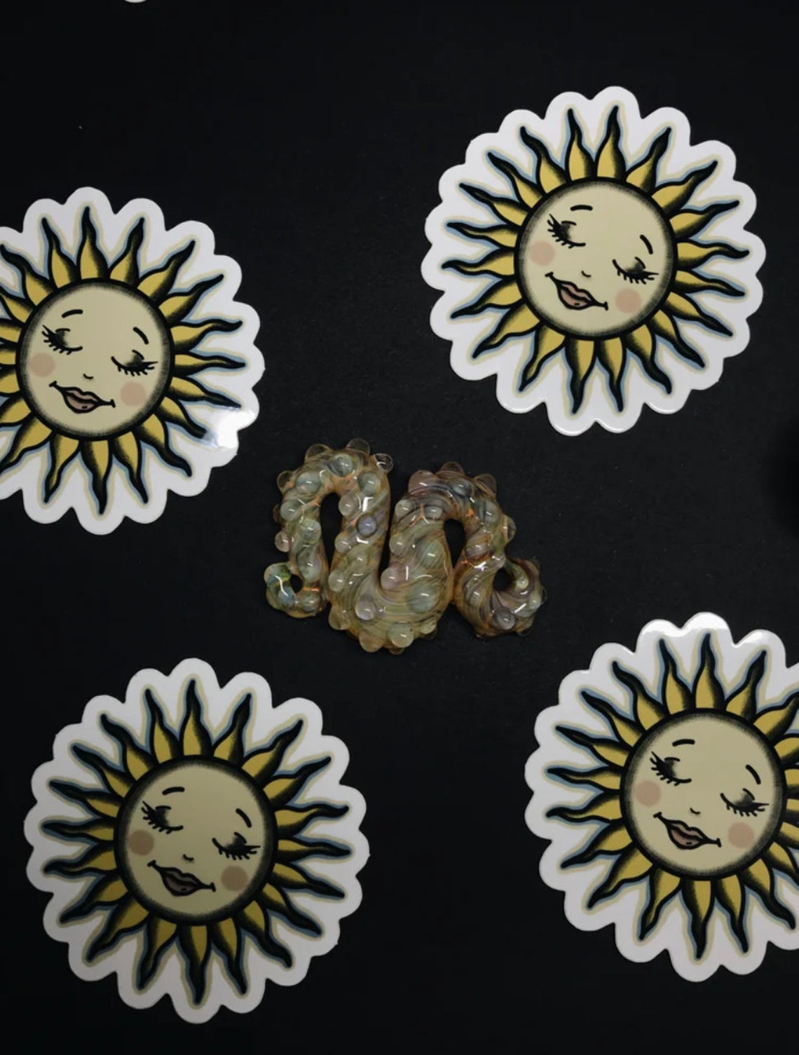 Smiling Sun Sticker - Etsy