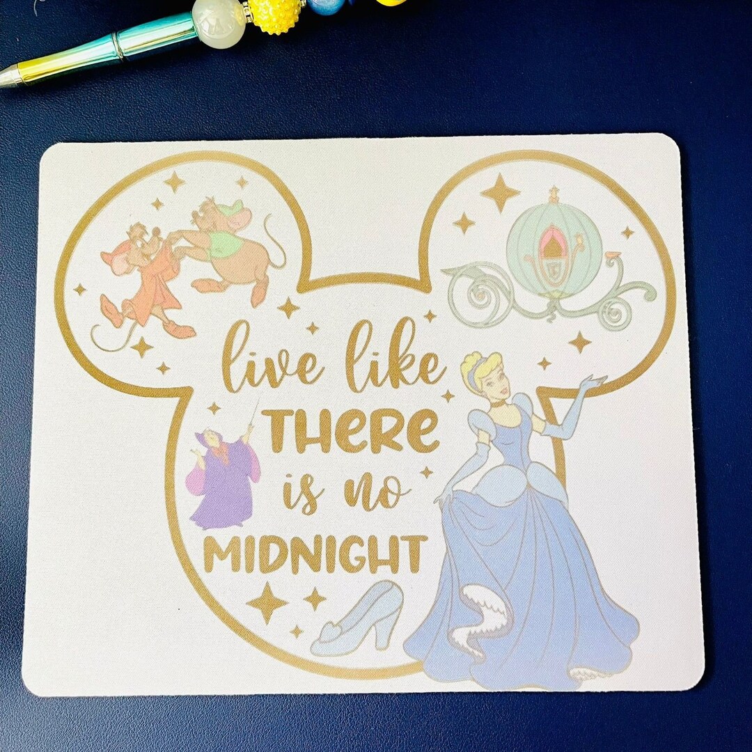 Blue Mouse Pad Cinderella Theme Live Like There is No - Etsy