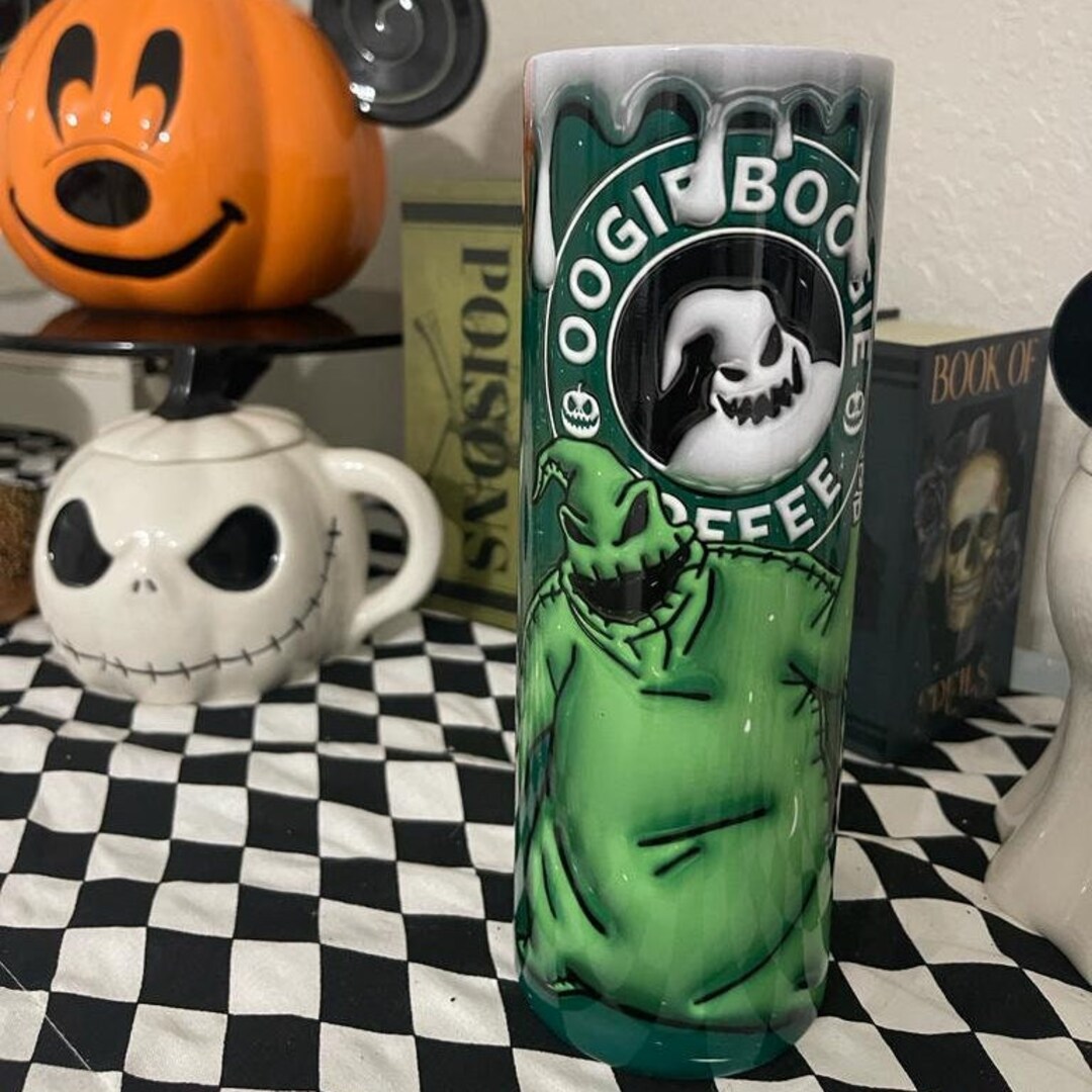 Limited Edition Oogie Boogie Coffee Tumbler Hauntingly Stylish ...