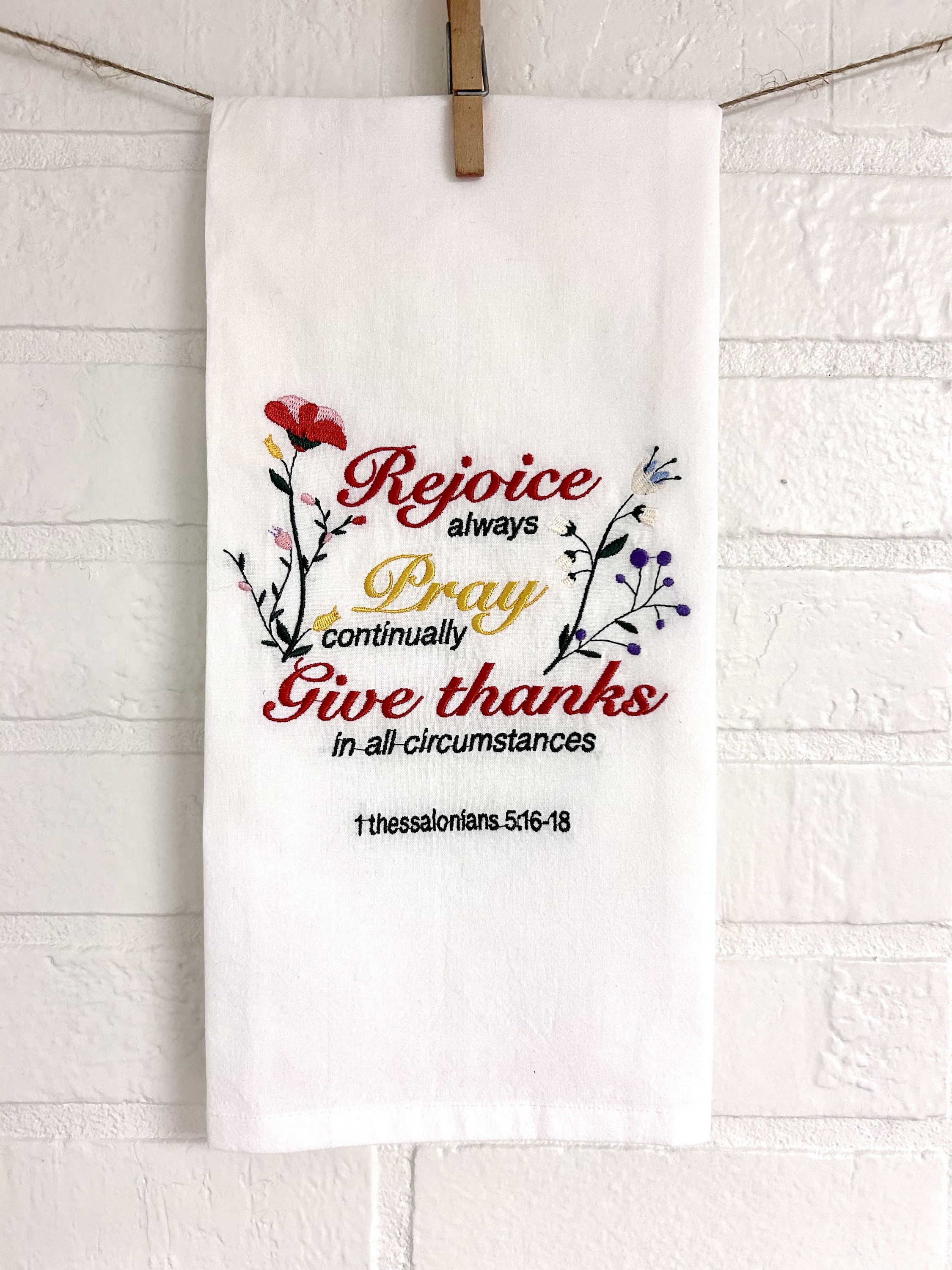 Bible Verse - 1 Thessalonians 5:16-18, Rejoice Always, Pray Continually ...