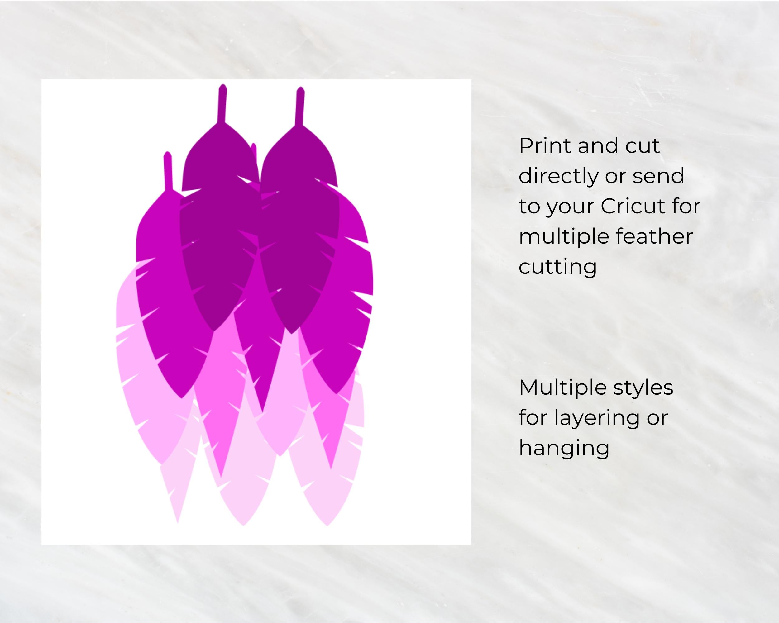 Feathers Template Svg Png for Cricut, Silhouette, Brother ...